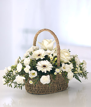 Pure White Basket