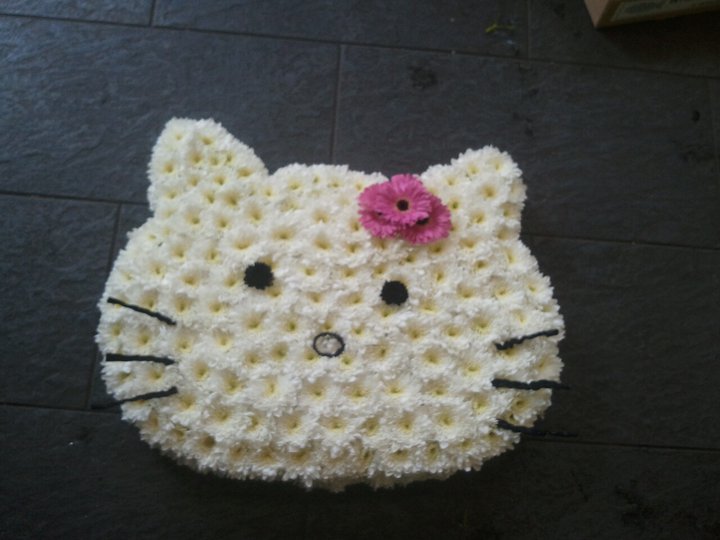 Hello Kitty funeral piece